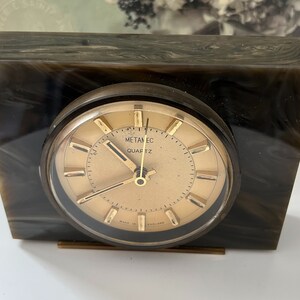 Metamec Rare Vintage Bakalite Table Clock, Battery Mantel Clock ...