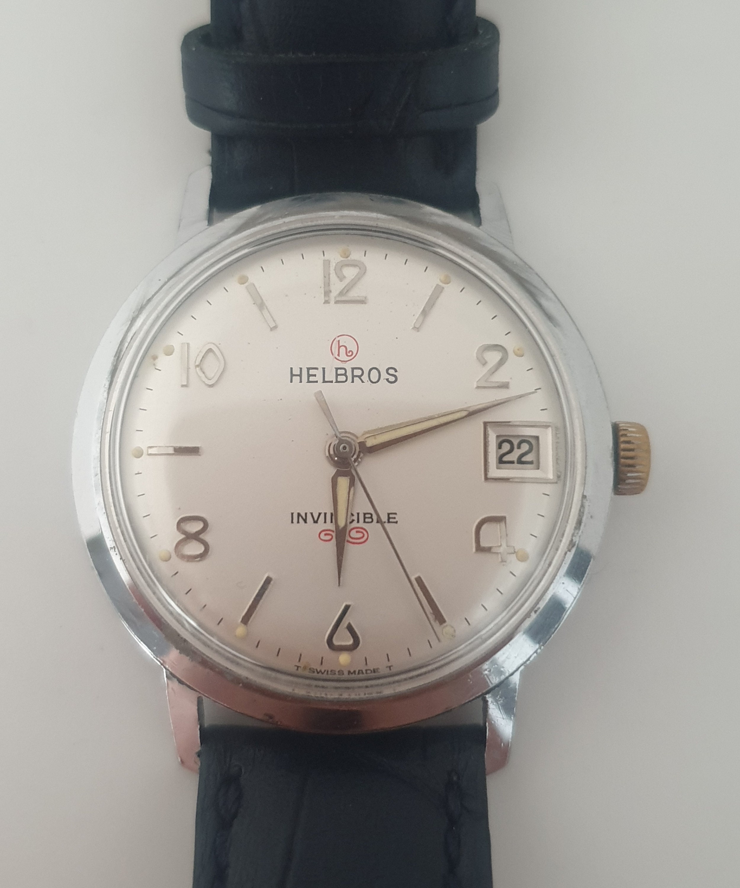 Rare HELBROS Vintage 1950's Mechanical Hand Winding Wristwatch ...