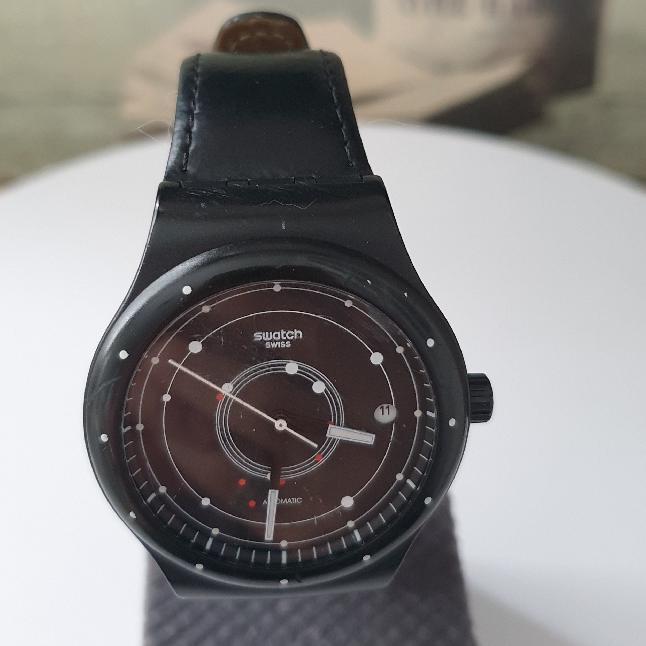 Swatch System51 Automatic SUTB400 42mm Black Plastic Collectible Wrist ...