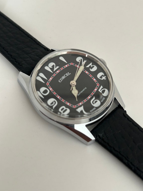 Rare CORCEL Automatic Swiss WristWatch, Men's Unique … - Gem