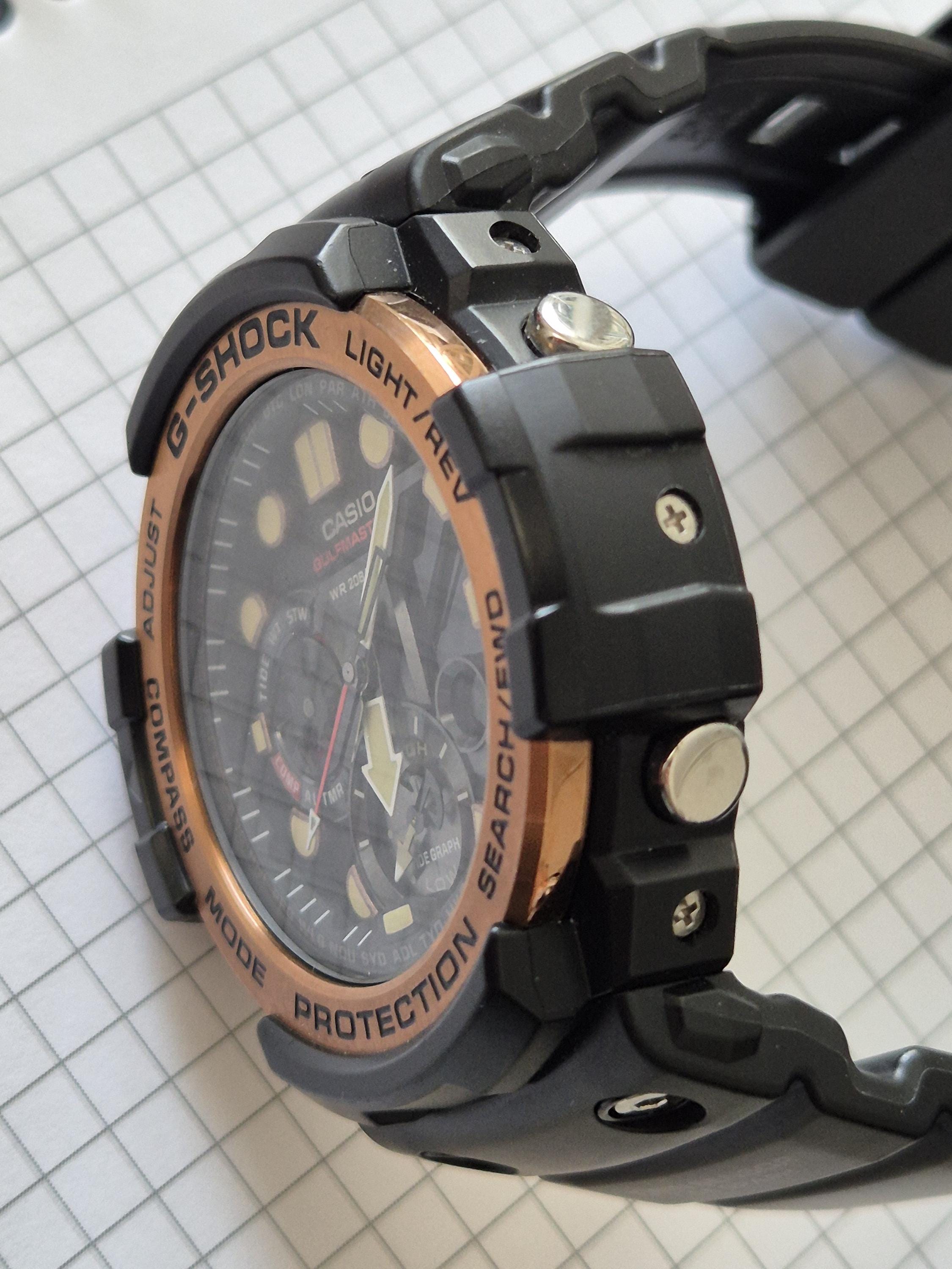 Rare Vintage Casio G-shock Watch Gulf Master Moon Tide Graph Quartz Men ...