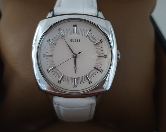 Vintage Guess Japan Quartz Stainless Unisex Watch, Wh… - Gem
