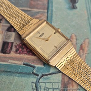 Vintage Seiko Tank Quartz Watch,gift for Mothers,gift for Fathers, Birthday Gift,minimalist ...