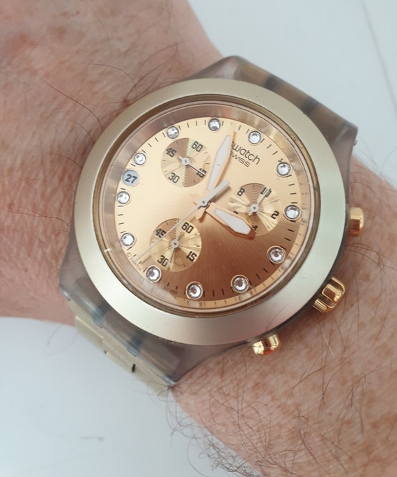 Rare Swatch Irony Diaphane Full-Blooded Chronograph S… - Gem