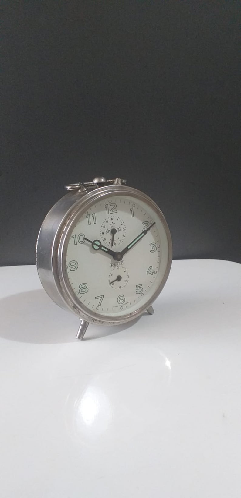 Vintage Peter Mechanical Alarm Clock, German Made, 1960s Desk Clock - Etsy