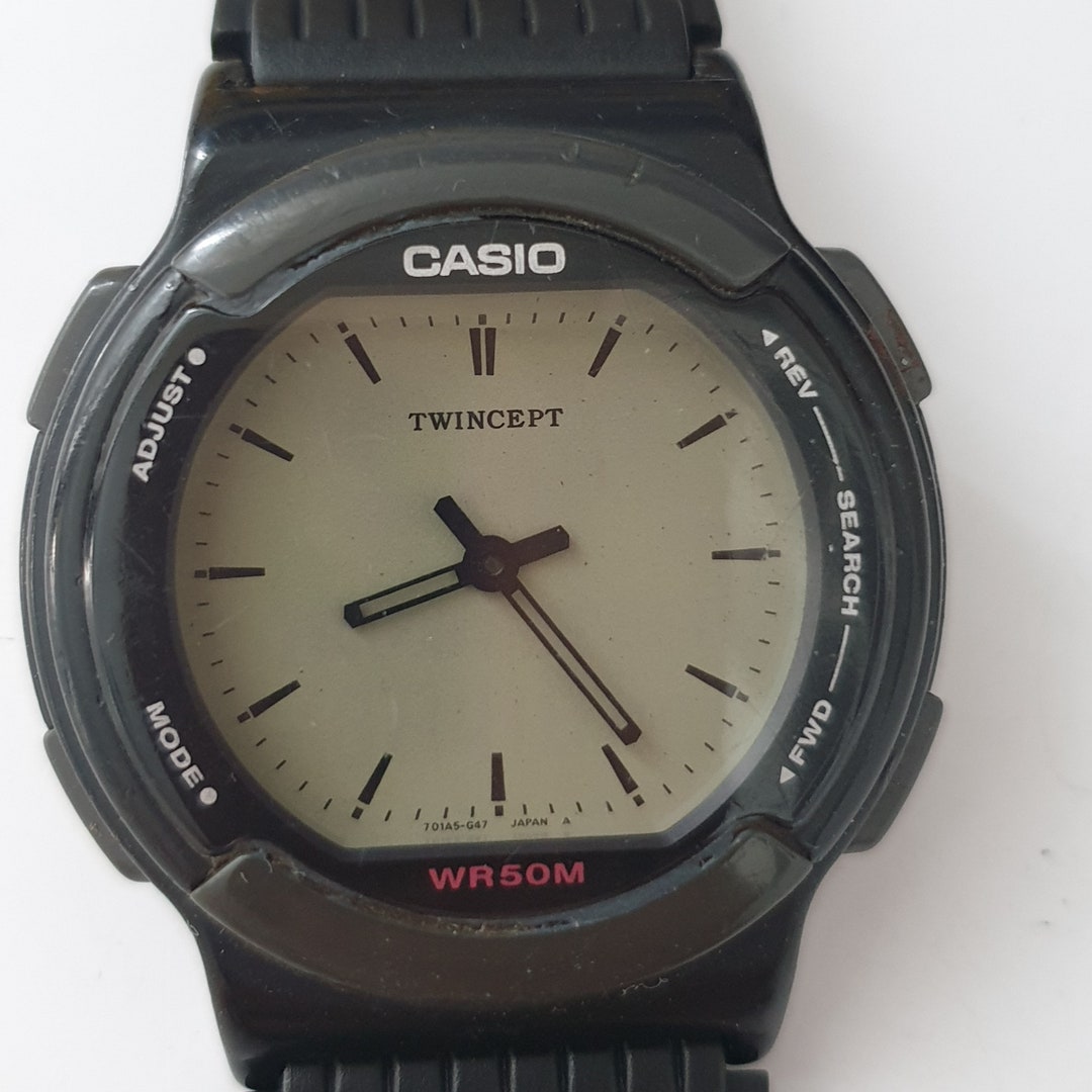 Rare Casio ABX-53 Twincept Wrist Watch Module 1326 Vintage - Etsy