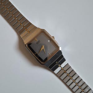 Vintage Seiko Tank Quartz Watch,gift for Mothers,gift for Fathers, Birthday Gift,minimalist ...