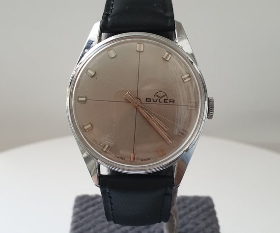 Great BULER Watch Swiss Made Mechanical Hand Wind For… - Gem