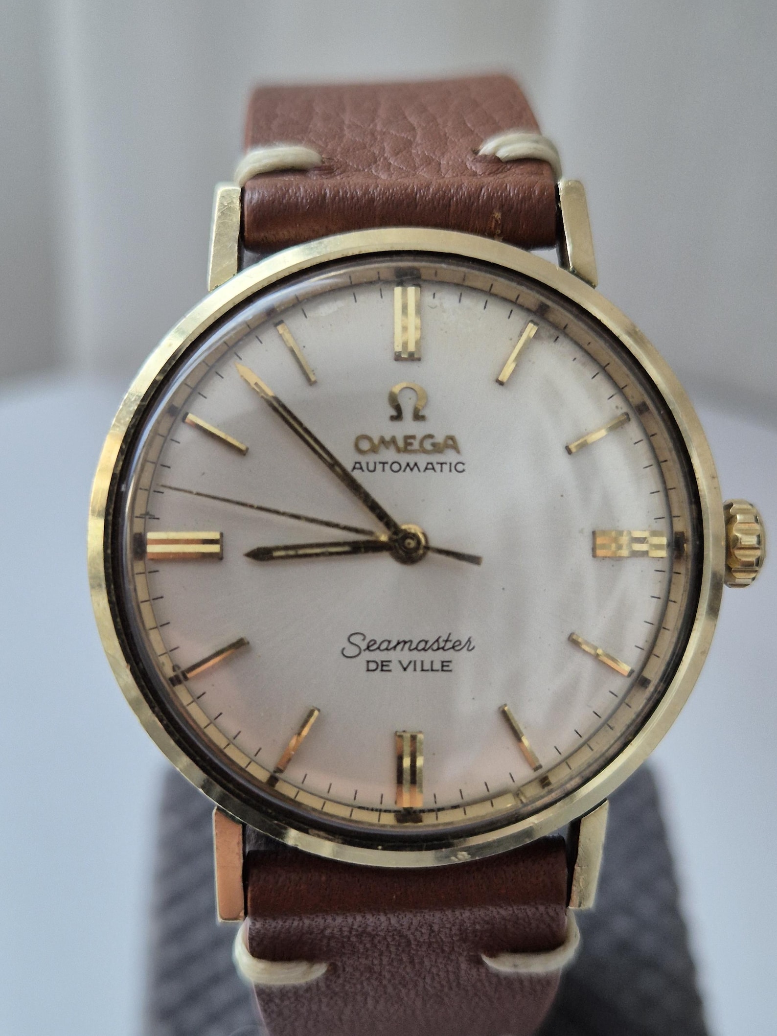 Omega Seamaster Deville Automatic Watch, 14K Gold Filled, Men's Dress ...