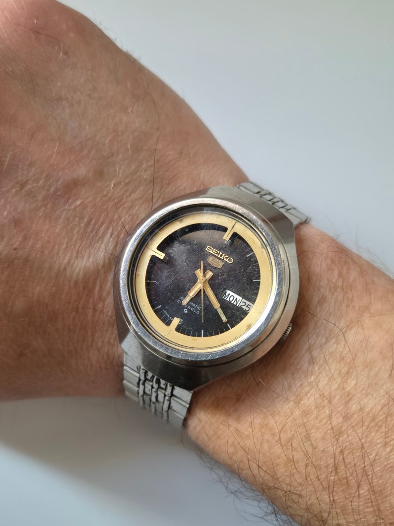 Vintage Seiko 5 Automatic Watch, Brown Dial Daydate, 1970s Japan Made ...