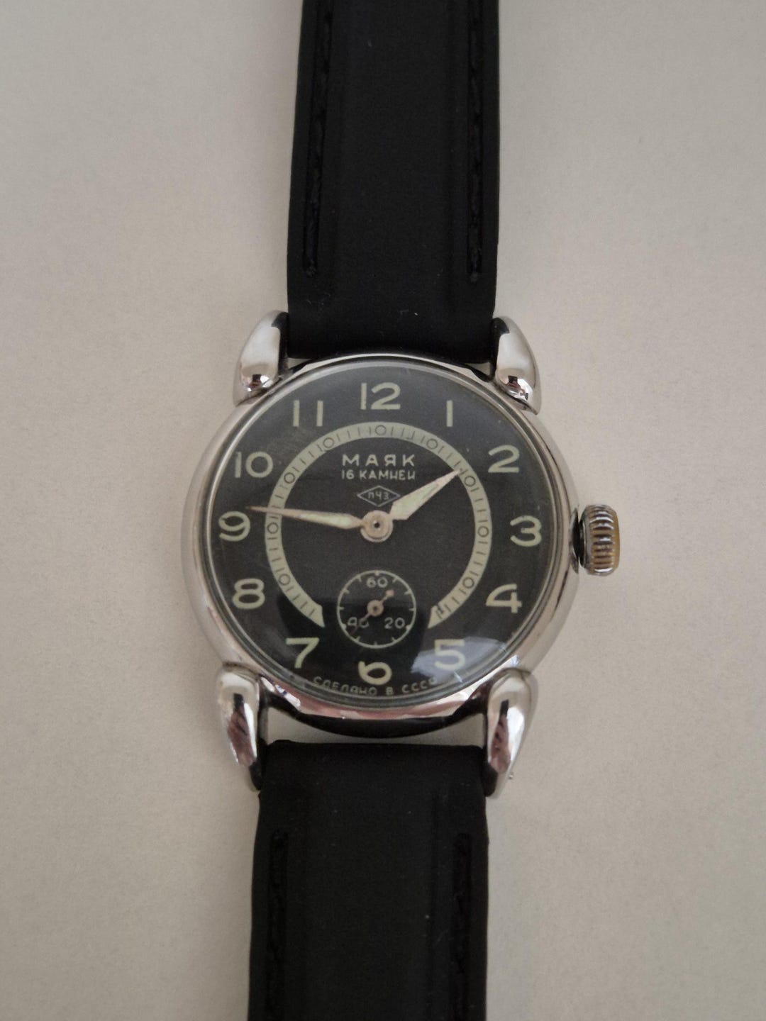 Vintage Mayak USSR Watch, 1950s Mechanical Hand Winding, Minimalist ...