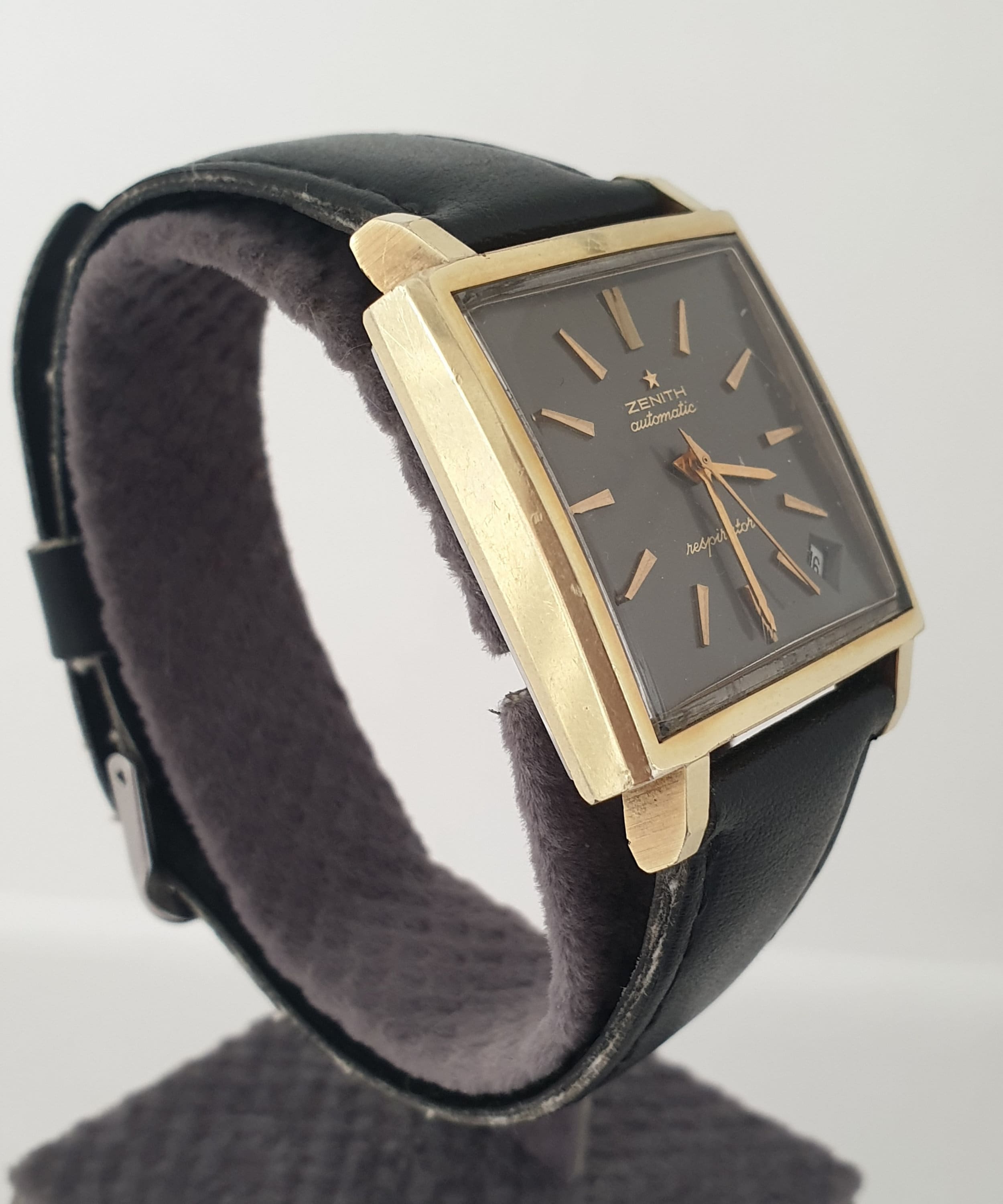 Rare Zenith Automatic Respirator Kennedy Vintage 1960's Tank Wristwatch ...