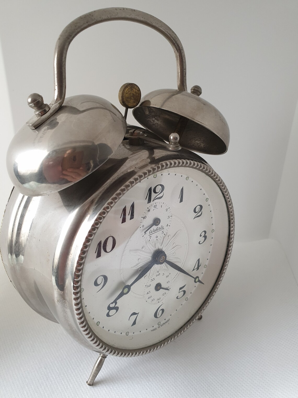 Vintage 1960's Wehrle Mechanical Alarm Table Clock - Etsy