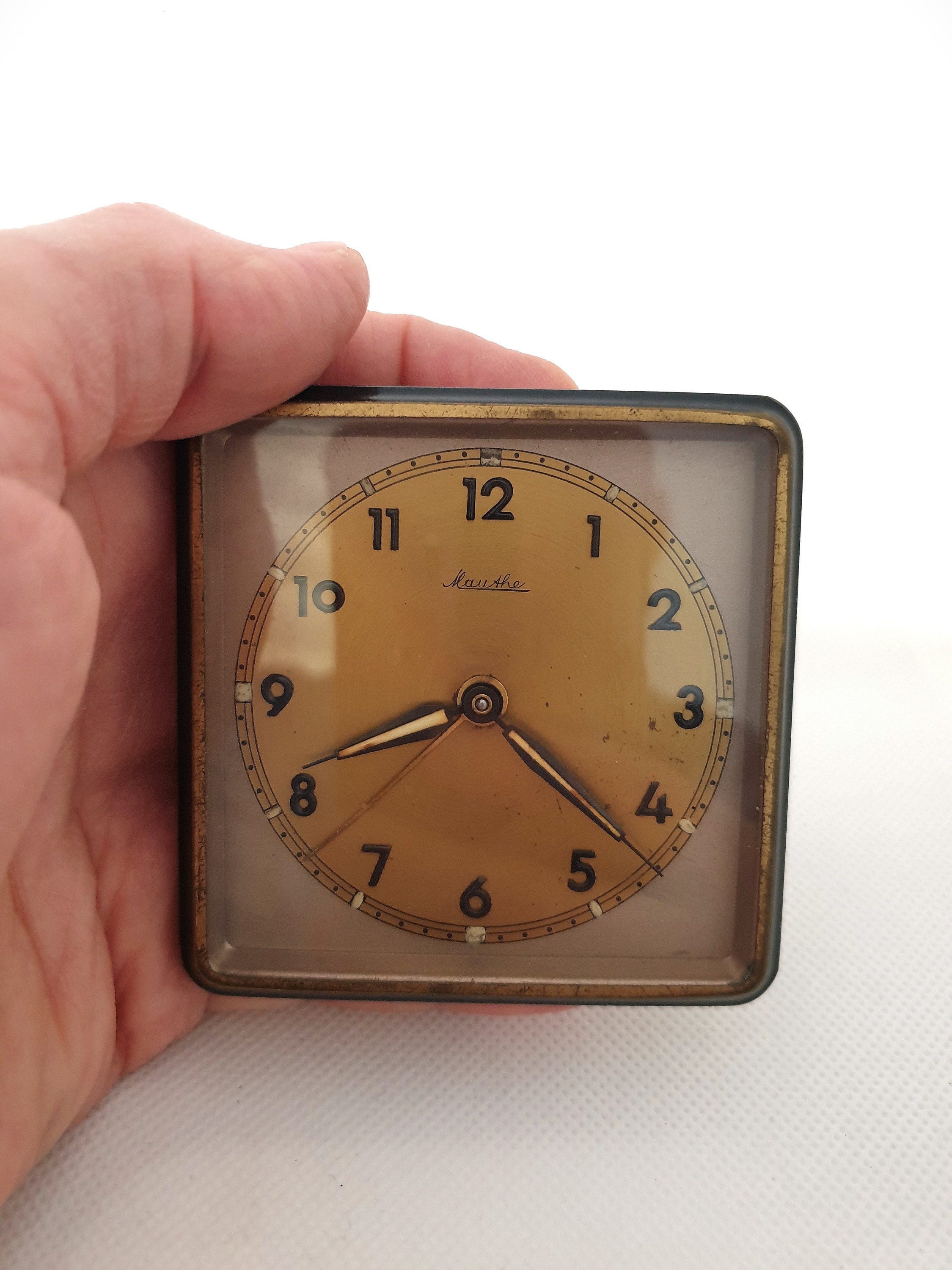 Vintage Mauthe Alarm Desk Clock 1950's German Mademanual - Etsy