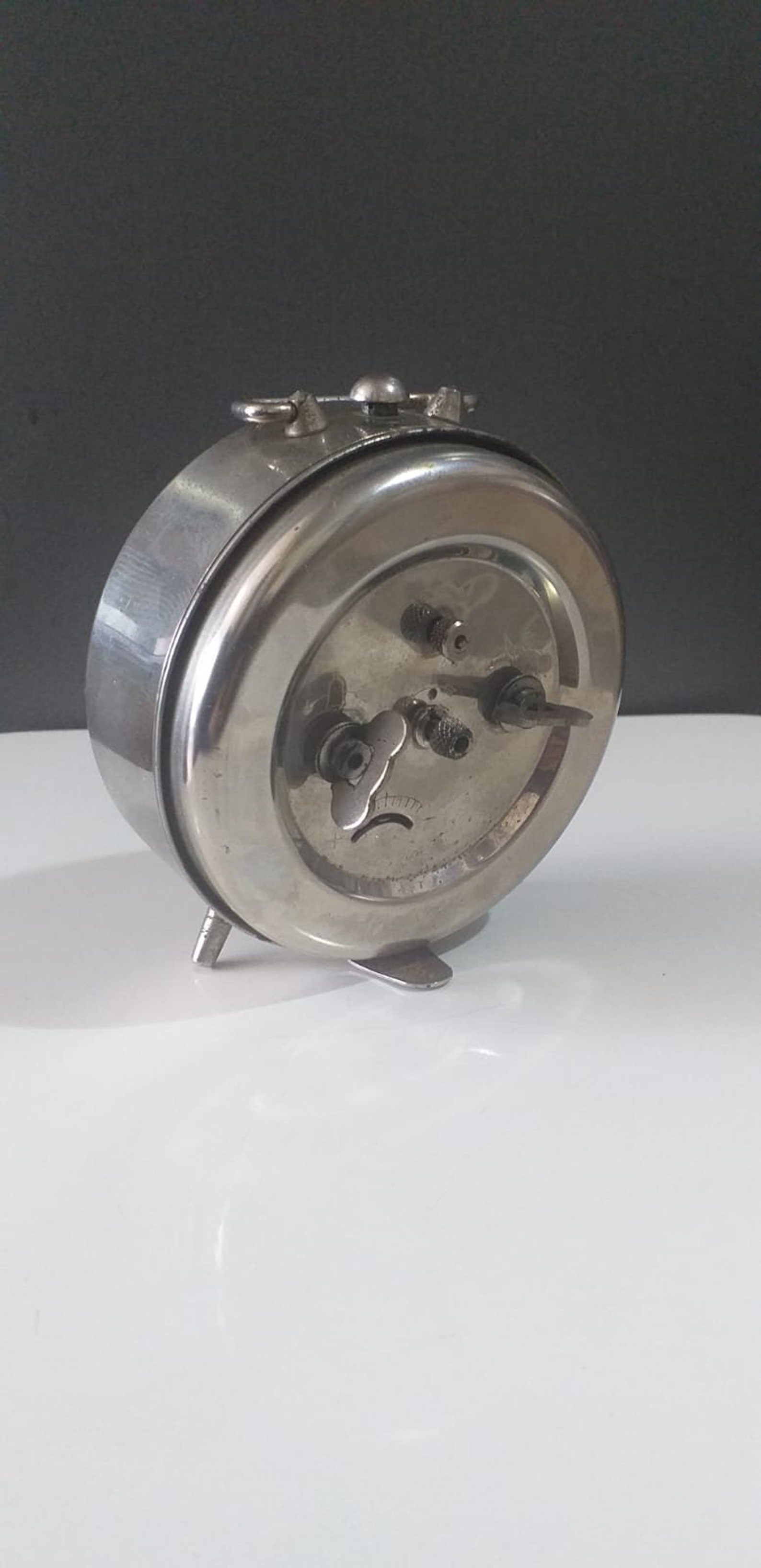 Vintage 1960' S Peter Mechanical Alarm Table Clock, Antique German ...