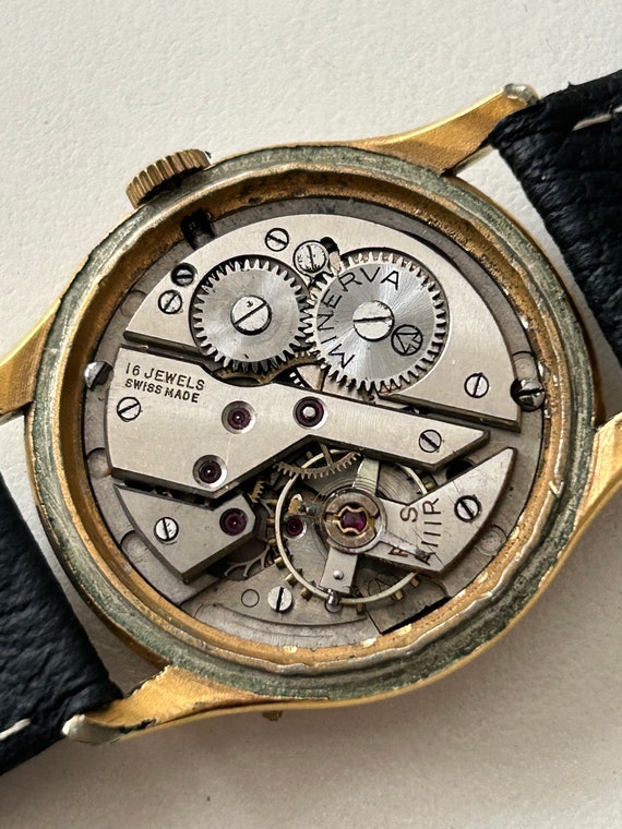 Ultra Rare Minerva Vintage Mechanical Hand Wind Wrist… - Gem