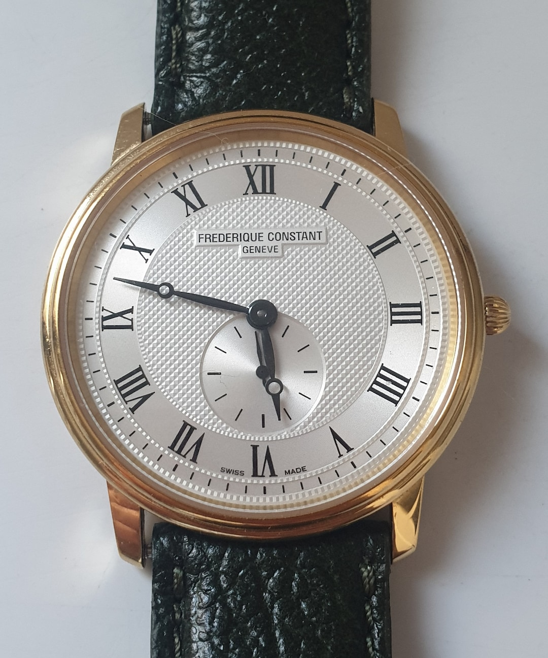 Excellent Frederique Constant Gold Plated Slimline Wrist Watch,nos ...