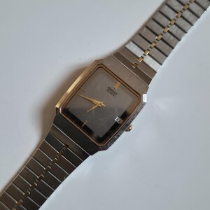 Vintage Seiko Tank Quartz Watch,gift for Mothers,gift for Fathers, Birthday Gift,minimalist ...