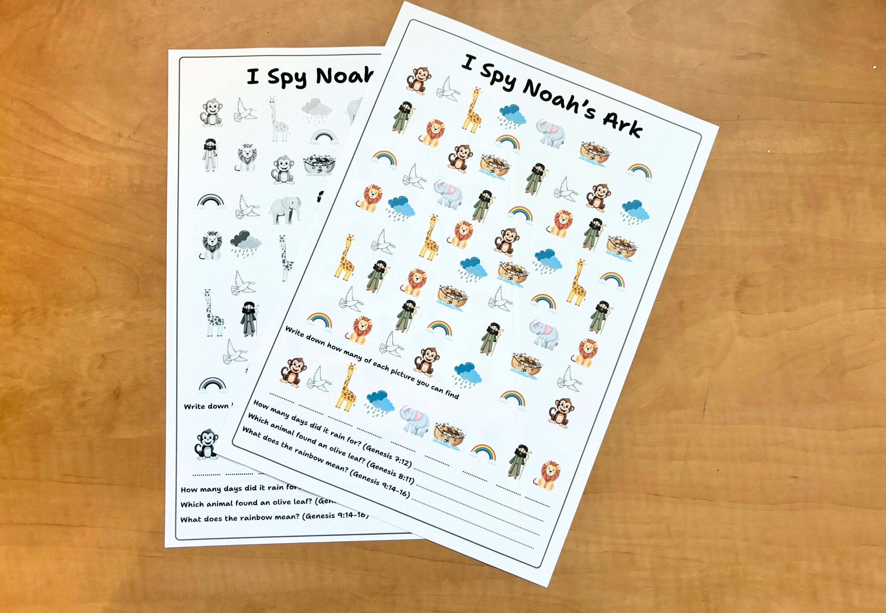 Bible Worksheets for Kids, Bible Activities for Kids, Christian ...