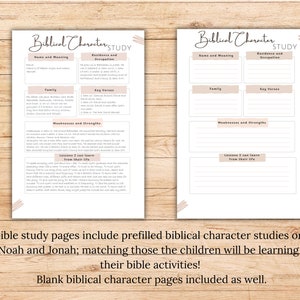 Family Bible Study, Bible Worksheets for Kids, Character Study, Verse ...