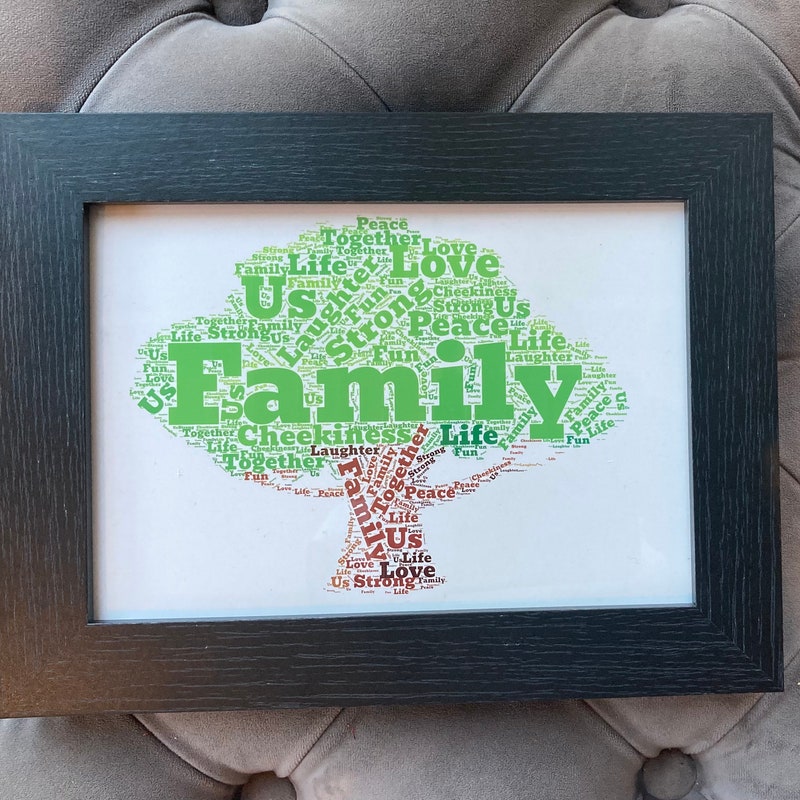 Tree Word Art - Etsy