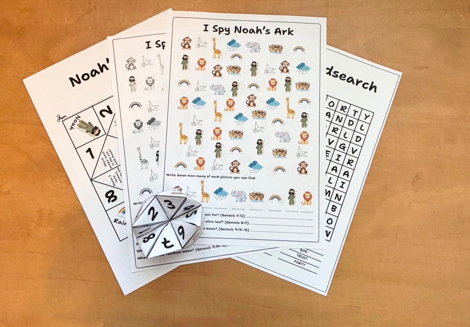 Bible Worksheets for Kids, Bible Activities for Kids, Christian ...