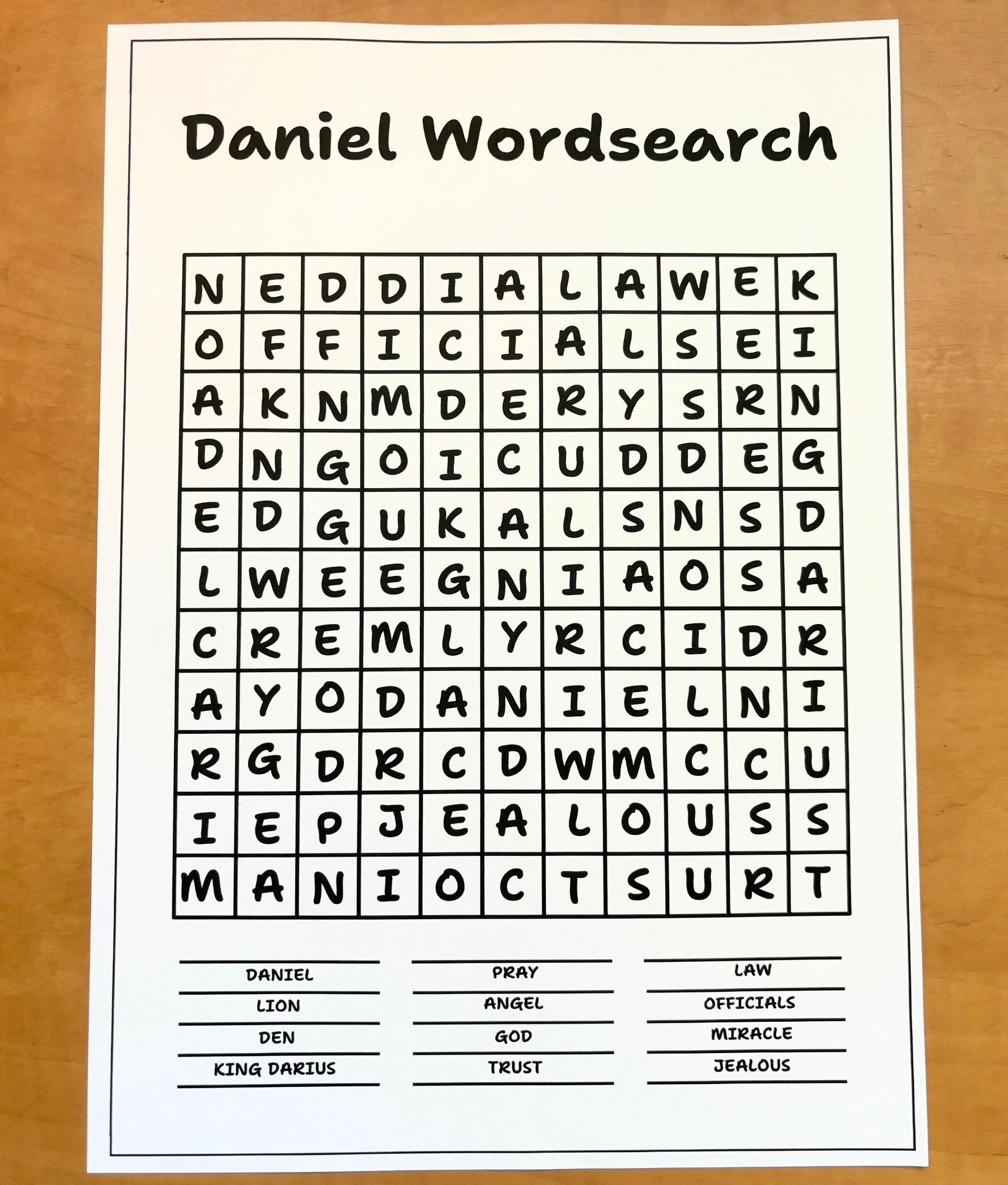 Bible Worksheets for Kids, Christian Home School, Daniel and the Lion's ...