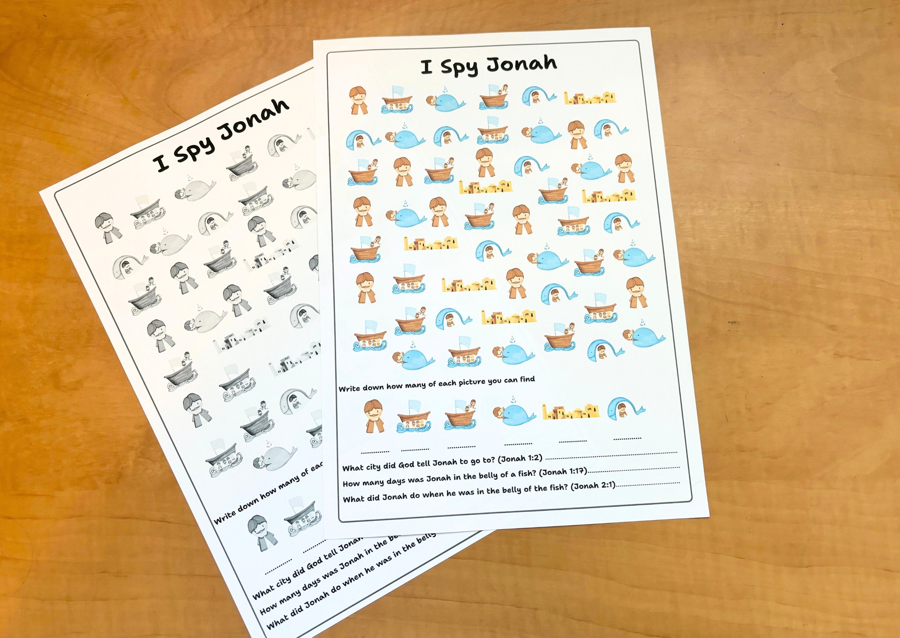 Bible Worksheets for Kids, Bible Activities for Kids, Christian ...