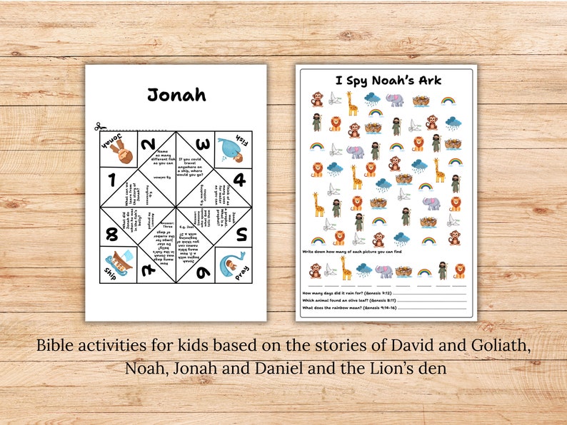 Family Bible Study Bundle: Kids Activities, Character Study (PDF) - Etsy