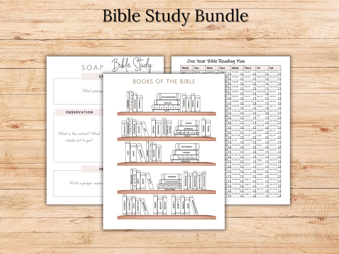 Bible Study Bundle, Verse Mapping Journal, Bible Study SOAP, Acts ...