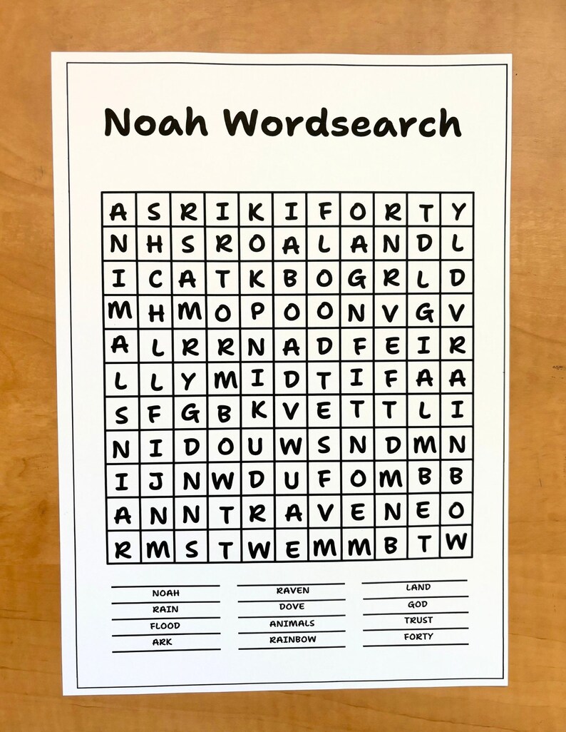 Bible Worksheets for Kids, Bible Activities for Kids, Christian ...