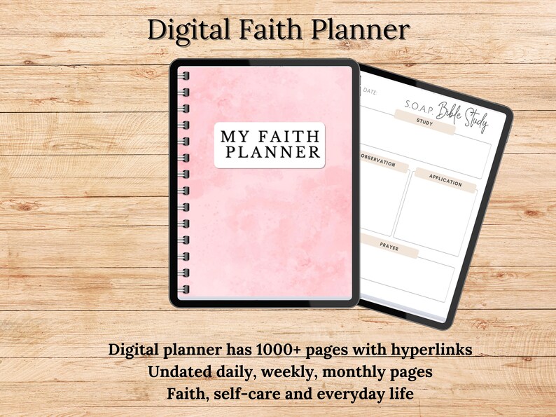 Digital Faith Planner, Prayer Journal, Bible Study SOAP, Sermon Notes ...