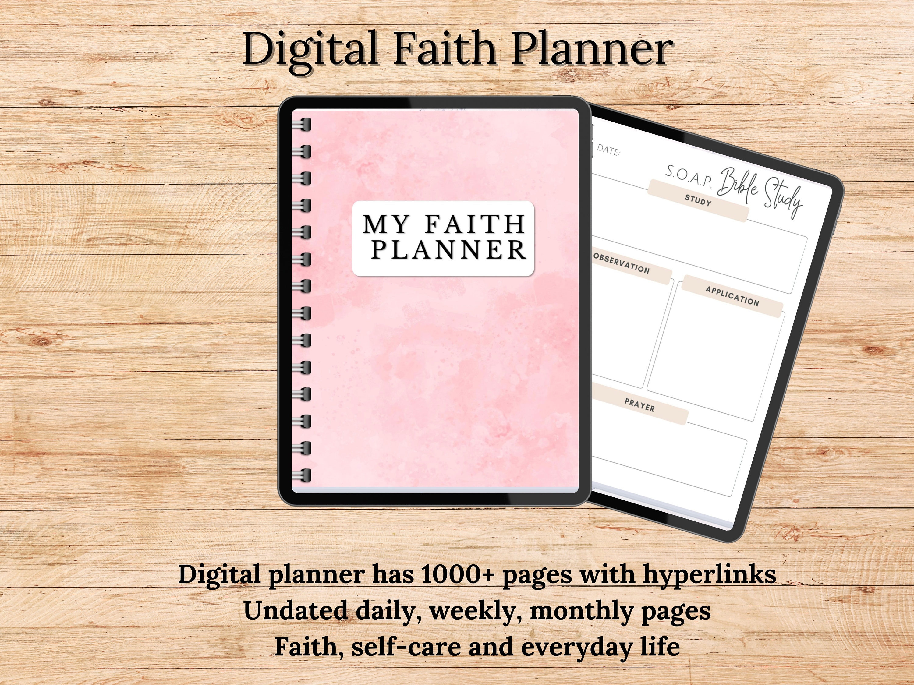 Digital Faith Planner: Prayer Journal, Bible Study (goodnotes) - Etsy