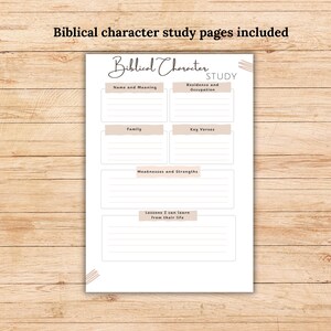 Verse Mapping Journal: Bible Character Study (digital) - Etsy