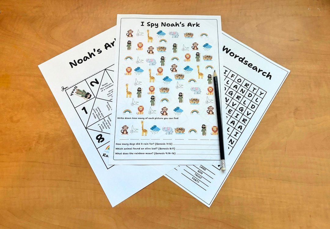 Bible Worksheets for Kids, Bible Activities for Kids, Christian ...