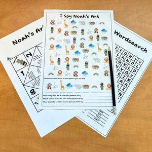 Bible Worksheets for Kids, Bible Activities for Kids, Christian ...