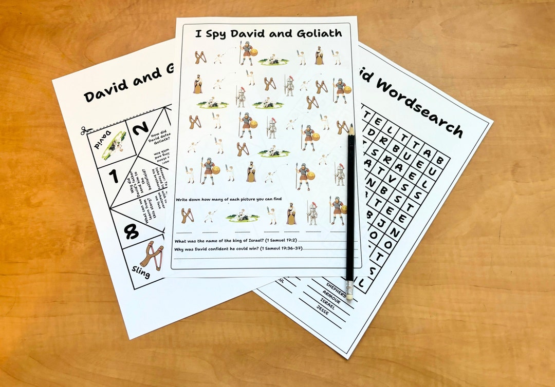 Bible Activities for Kids, Christian Homeschool, David and Goliath ...