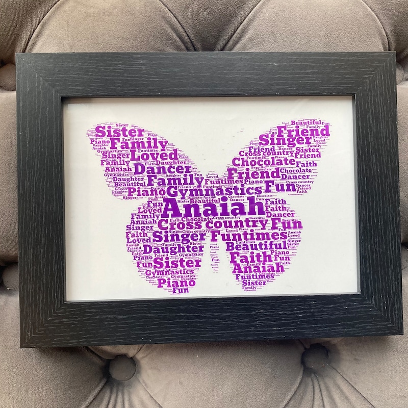 Purple Butterfly Wood - Etsy UK