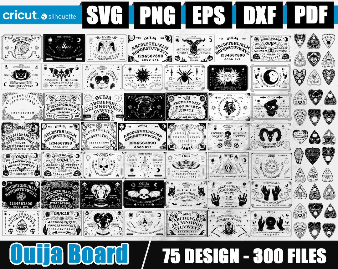 Ouija Board Svg, Ouija Svg, Laser Cut Files, Planchette Svg, Oracle ...