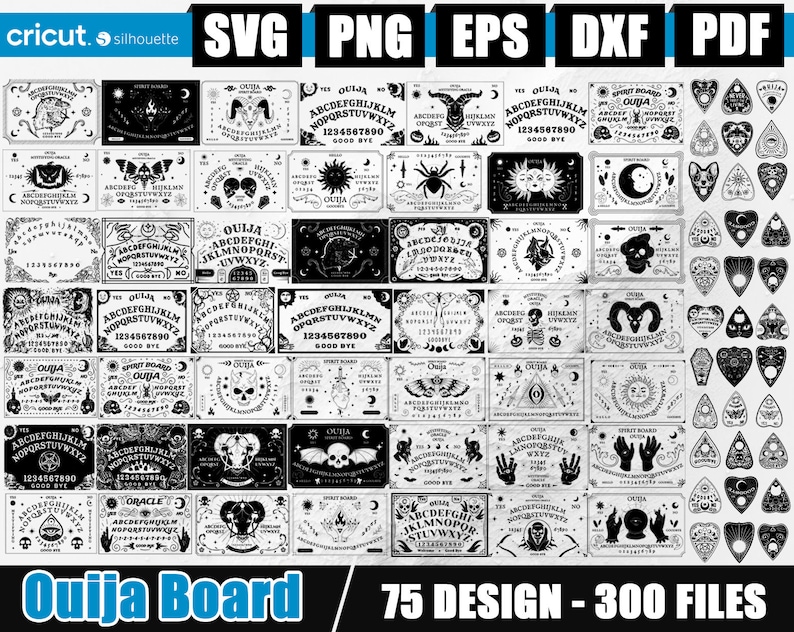 Ouija Board Svg, Ouija Svg, Laser Cut Files, Planchette Svg, Oracle ...