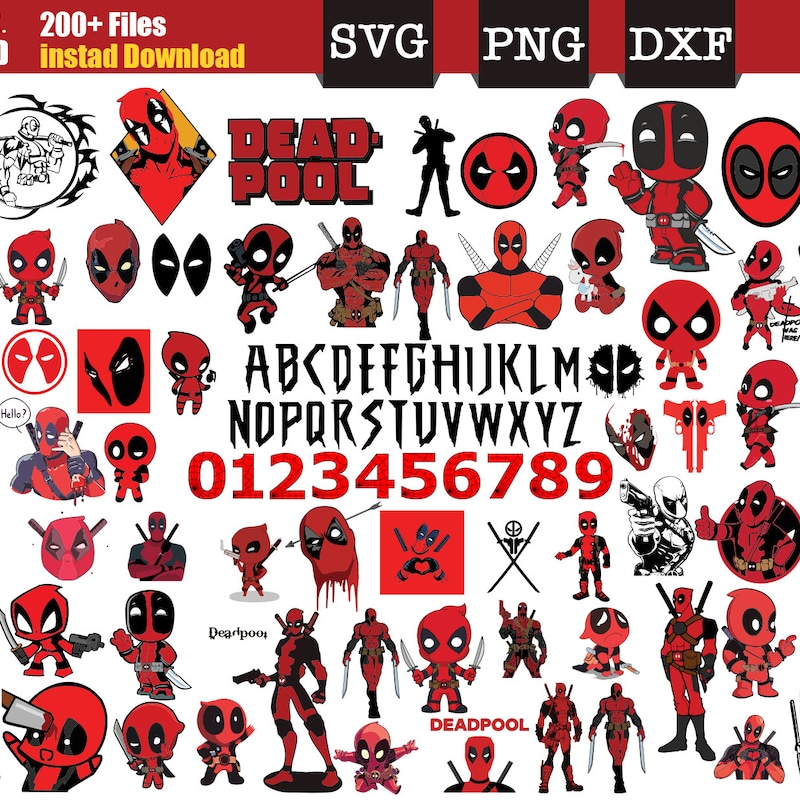 Deadpool Svg - Etsy
