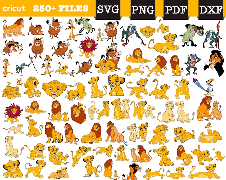 Lion King Svg, Bundle Layeref Files, Svg for Cricut, Lion King Png ...
