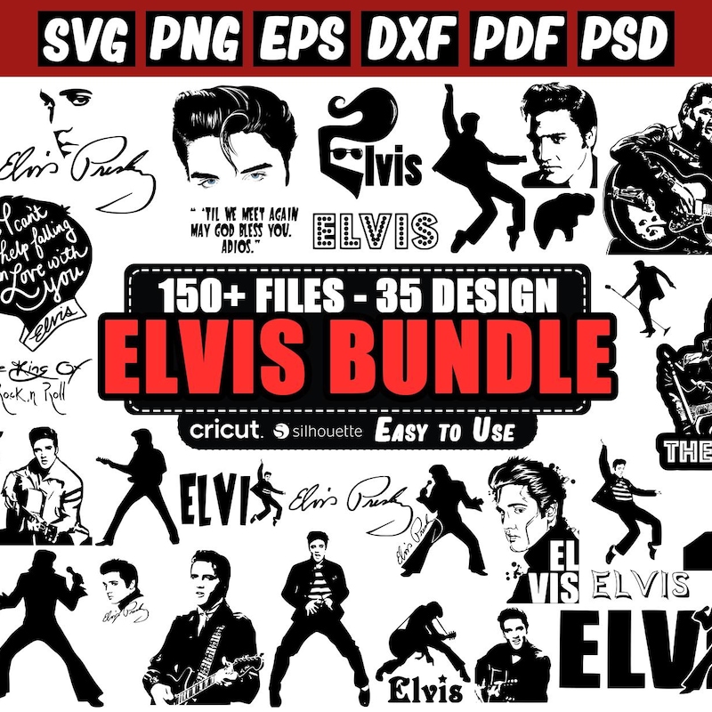 Elvis Presley Svg - Etsy