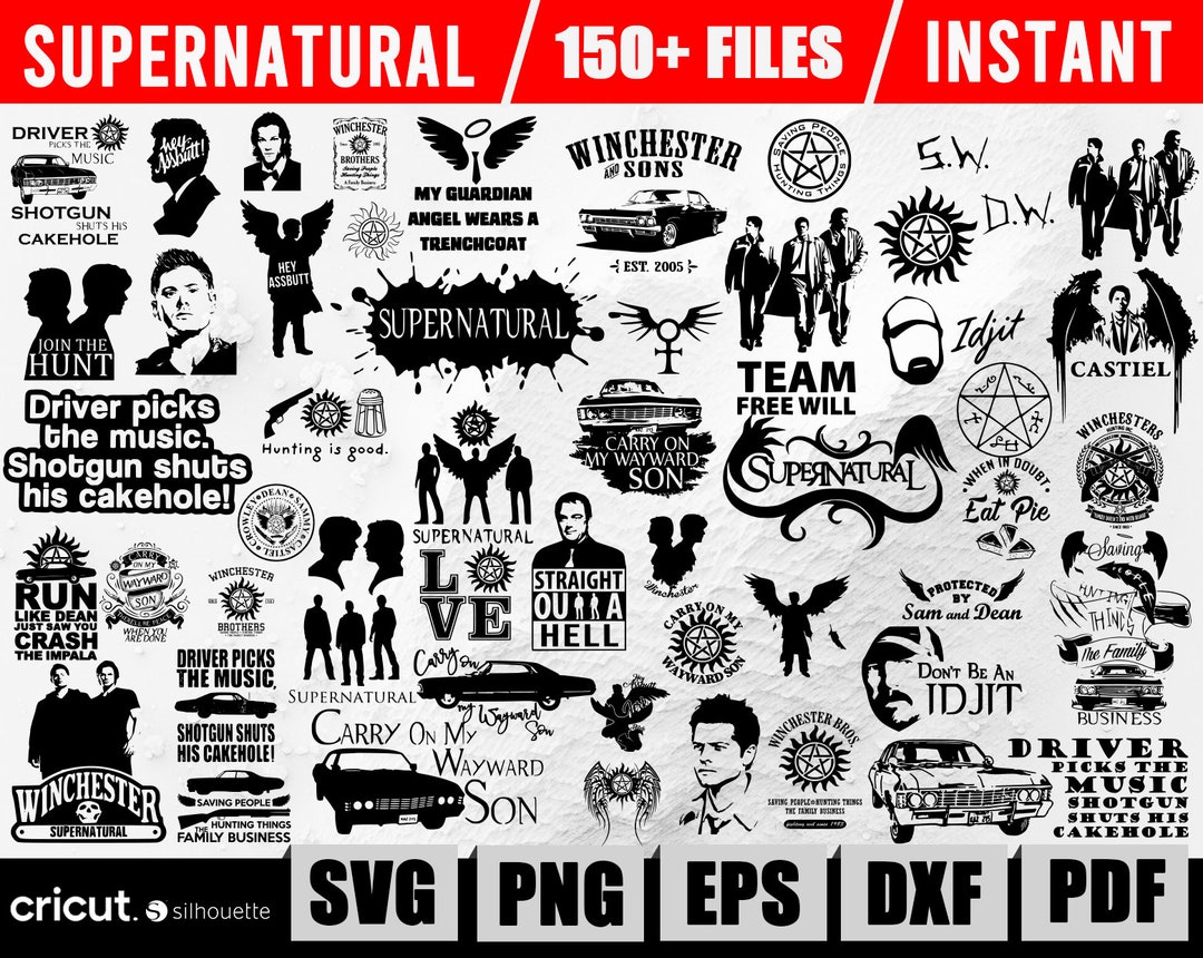 Supernatural Svg, Supernatural Team Svg, Supernatural Png Files, Svg ...