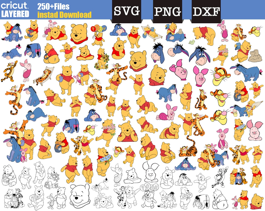 Winnie the Pooh Svg, Pooh Svg, Pooh Bear Svg, Winnie Pooh Svg, Baby ...