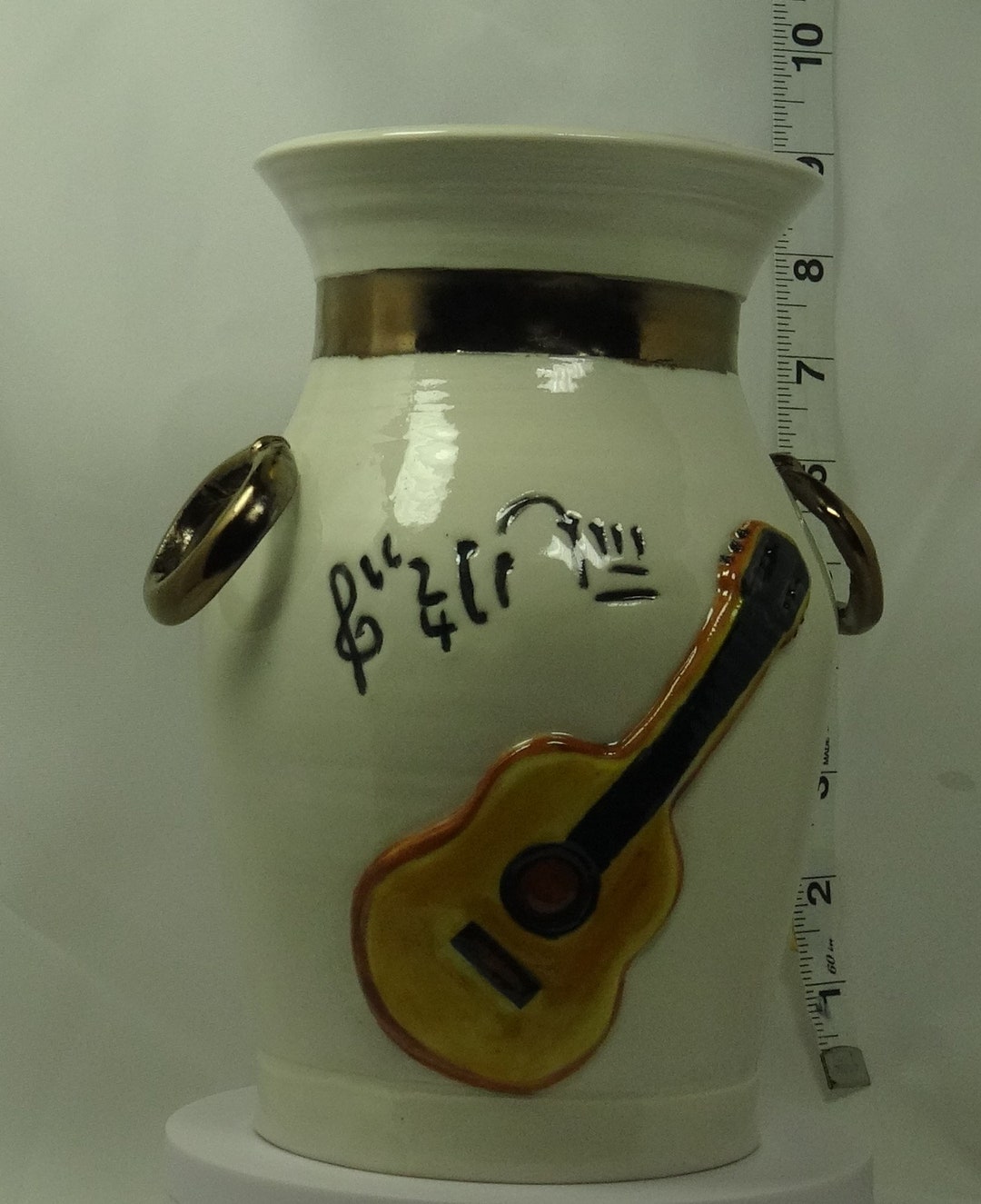Small Porcelain Vase Depicting a Guitar - Etsy