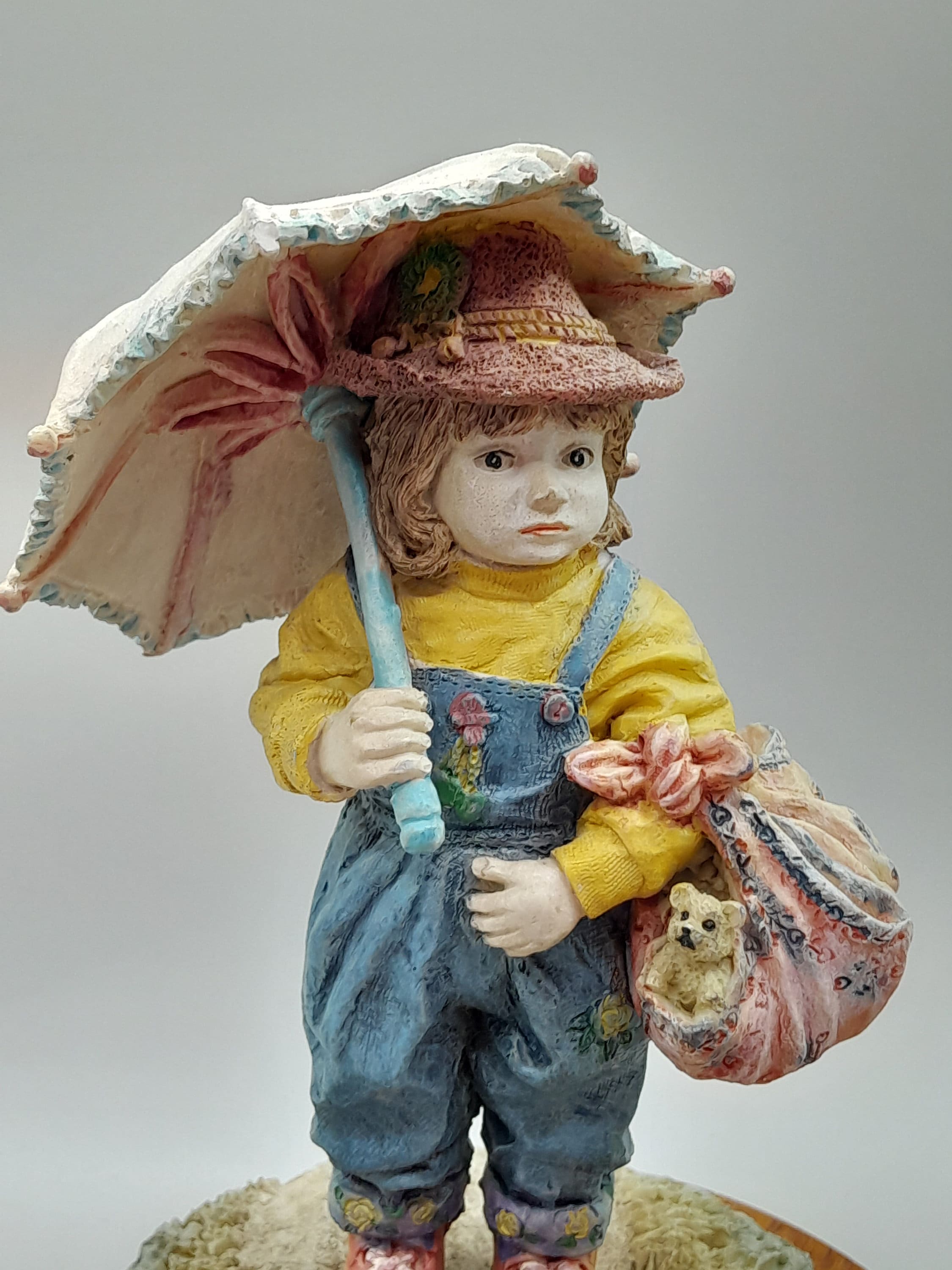 Vintage Marlo Collection Girl Under Umbrella Figurine19cm - Etsy