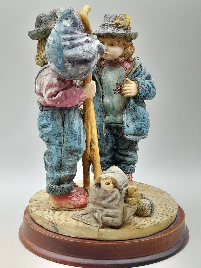 Vintage Marlo Collection Two Girls Figurine runaway's - Etsy