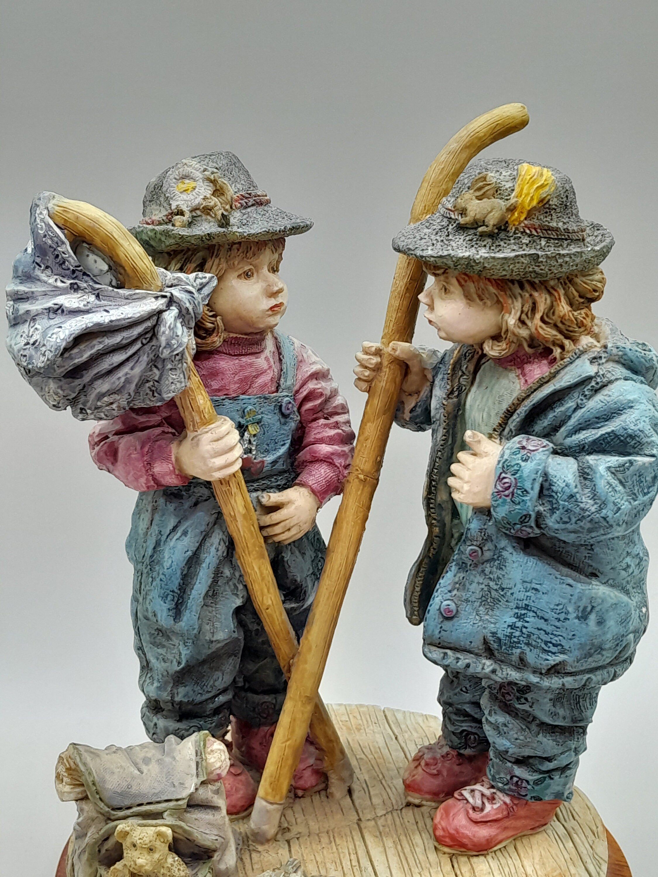 Vintage Marlo Collection Two Girls Figurine runaway's - Etsy