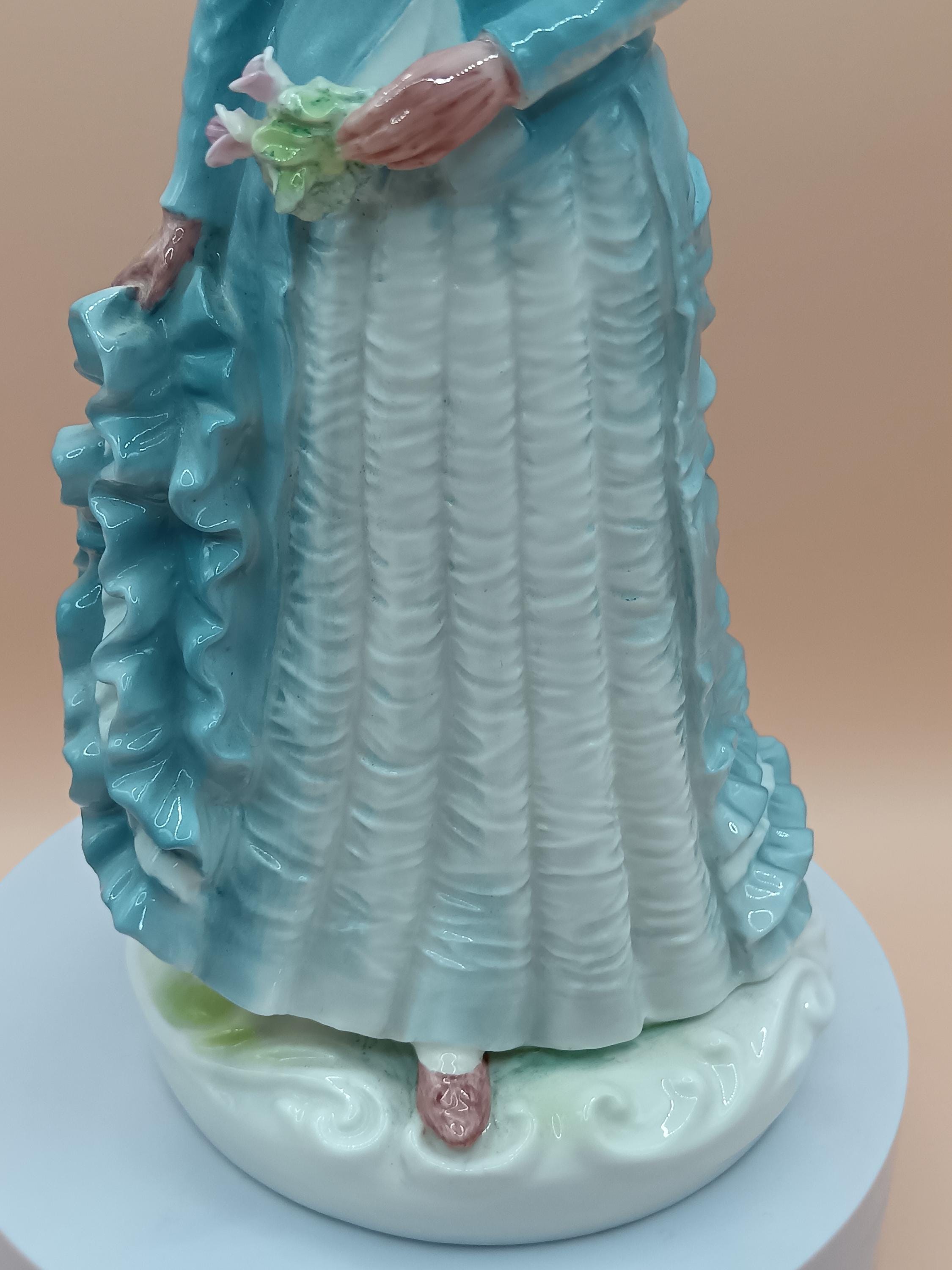 Royal Worcester Figurine Walking Out Dresses 1878 the Bustle 24cm Tall ...